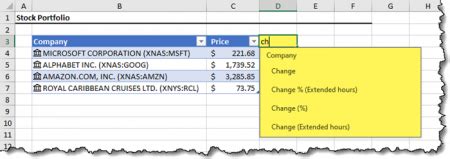 Excel Stock Data Type To Get Real Time Stock Metrics Xelplus Leila Gharani