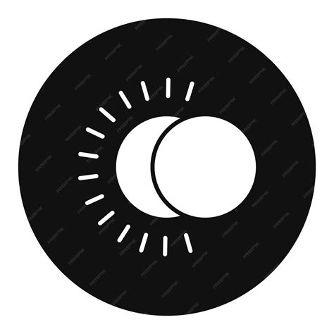 Premium Vector Solar Eclipse Vector Illustration
