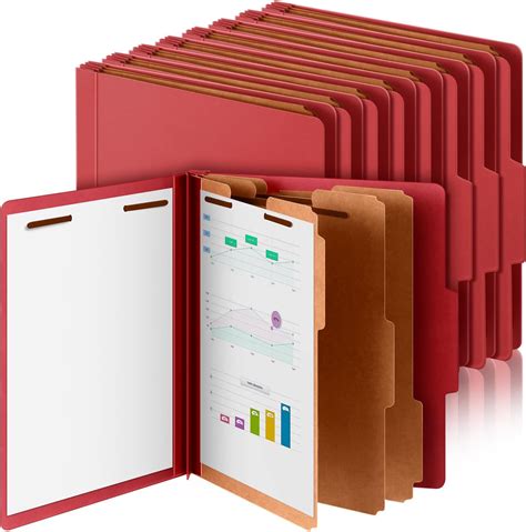 Skyygemm 24 Pcs Classification Folders Bulk With 3 Dividers 3 5 Inch Expansion