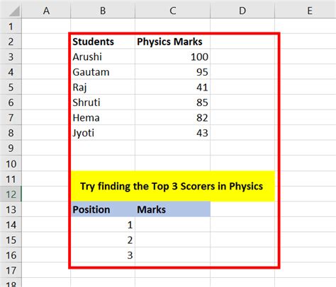 how to find top or bottom n values in excel geeksforgeeks