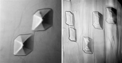 Dislocation Etch Pits On 100 Surfaces Of Dextrorotatory And Download Scientific Diagram