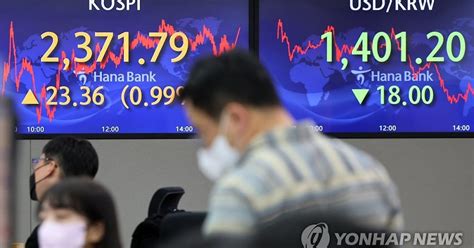 증시 상승 환율 하락