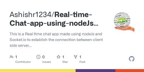 Github Ashishr Real Time Chat App Using Nodejs And Socket Io This Is A Real Time Chat App