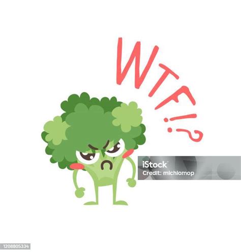 만화 그리기 채식 이모티콘입니다 손으로 그린 감정적 인 식사 실제 벡터 일러스트 아브로콜리 창조적 인 잉크 아트 작업 음식과 단어 감정에 대한 스톡 벡터 아트 및 기타