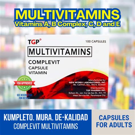 Enervon Generic Complevit Multivitamins Capsules Lazada Ph