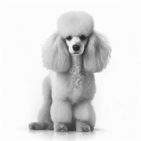 Cute White Poodle