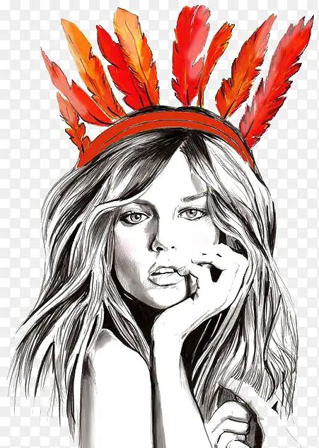 印第安女孩png图片素材下载图片编号9084771 Png素材网
