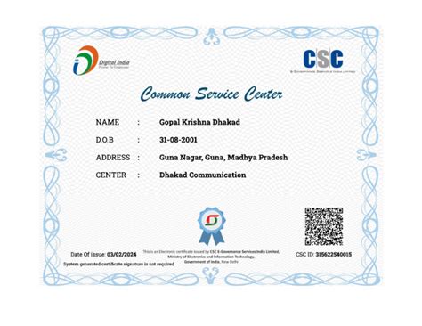 Csc Cert Pdf