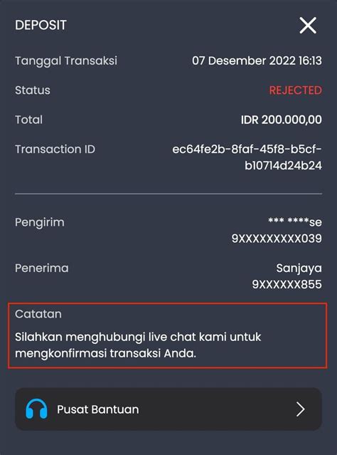 Mengapa Muncul Warning Transaksi Gagal Saat Melakukan Deposit Withdraw Imbagacor Situs