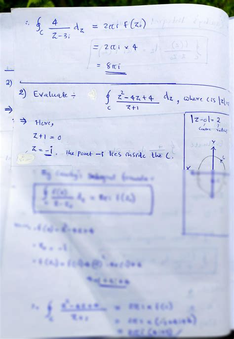Solution Cauchy S Integral Formula Simple Problems And Solutions