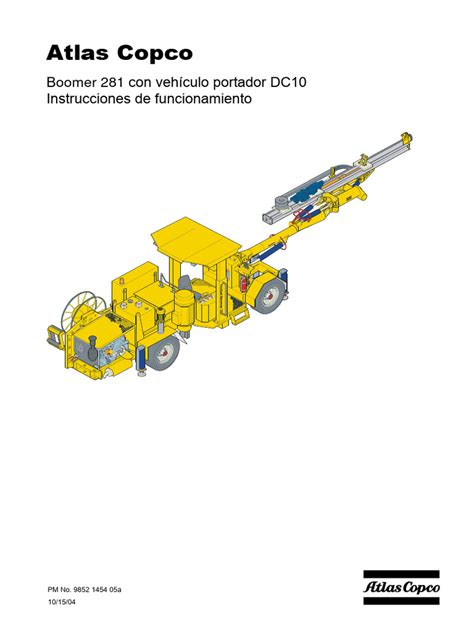 9852 1454 05a Operators Instructions Boomer 281 Dc10 Pdf