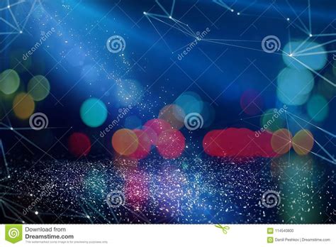 Bokeh Polygonal Wallpaper Stock Illustration Illustration Of Colorful