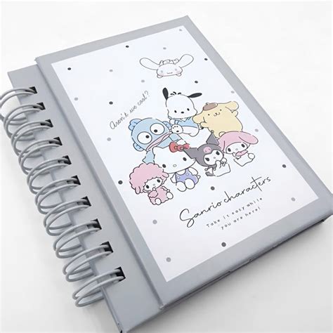 Sanrio Characters Hardcover Spiral Notebook Kawaii Pen Shop