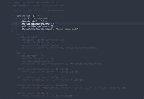 Github Davidleghornatom Focus Mode Atom Editor Extension Fades Editor Content And