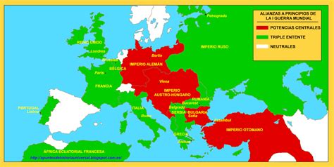 Pmareando Mapas Alianzas Y Bandos Primera Guerra Mundial