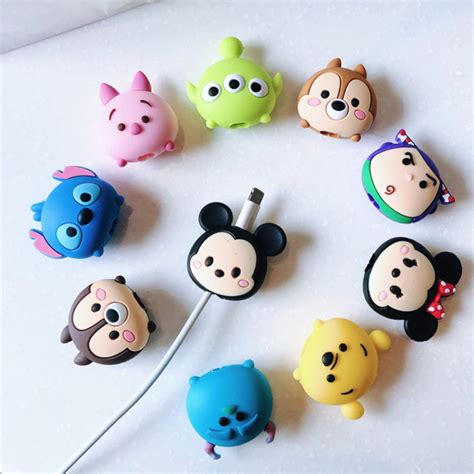 Cute Cartoon Cable Protector Cable Winder Wire Organizer Saver Holder
