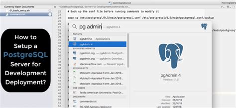 How To Setup A PostgreSQL Server For Development Deployment
