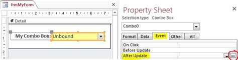 Vba Combo Box In Access Referencing Multi Columns Stack Overflow