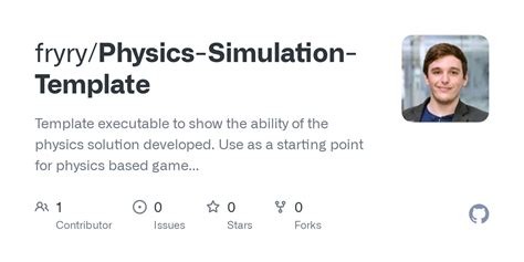 Github Fryryphysics Simulation Template Template Executable To Show