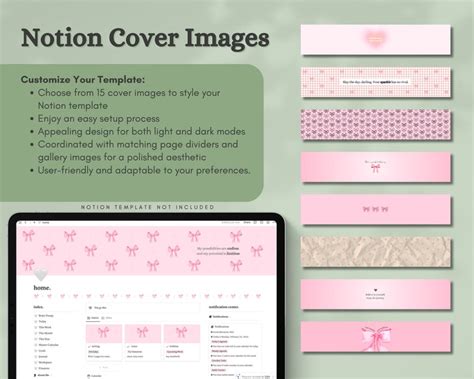Notion Customization Cute Aesthetic Bundle That Girl Planner Pink Covers And Dividers