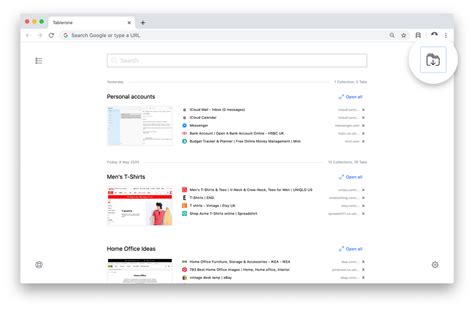 Multiple Ways To Save Tabs