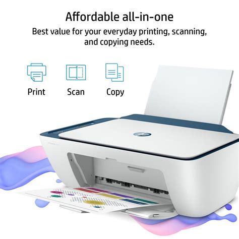 Hp Deskjet 2722 All In One Wireless Color Printer Print Scan Copy Color Printer Wireless