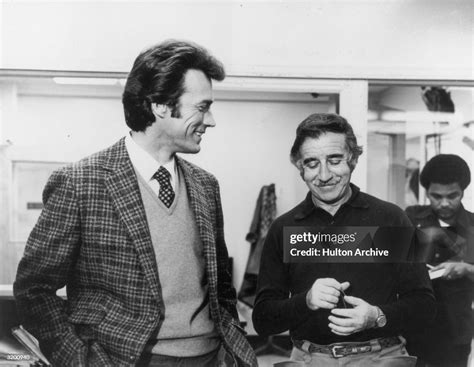 American Actor Directors Clint Eastwood And Don Siegel Talking On The