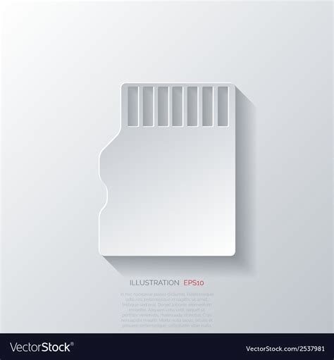 Compact Memory Card Icon Royalty Free Vector Image