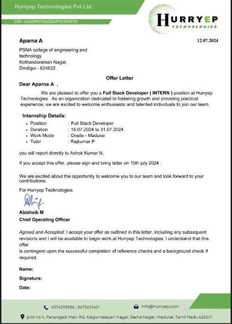 Aparna Annadurai On Linkedin Internship Fullstackdeveloper