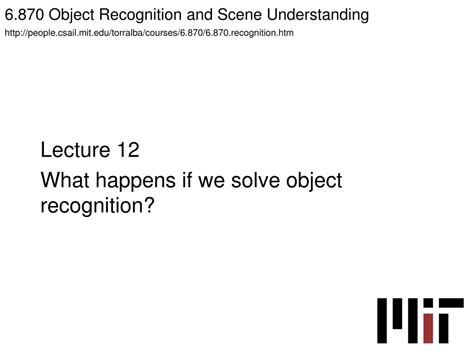 Ppt 6 870 Object Recognition And Scene Understanding Powerpoint Presentation Id 451190