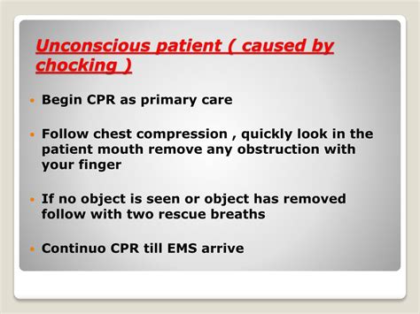 PPT Conscious Unconscious Choking Adult PowerPoint Presentation Free Download ID