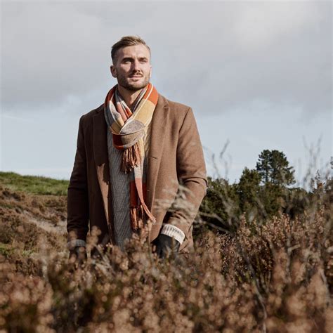 Hiems Écharpe à Carreaux Brune Et Bordeaux En Stock Sidegren