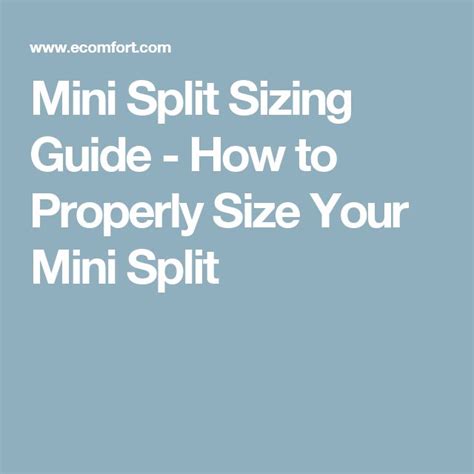 Mini Split Sizing Guide How To Properly Size Your Mini Split
