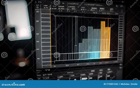 Digital High Tech Graph Background Stock Illustration Illustration Of Tech Science 273081336