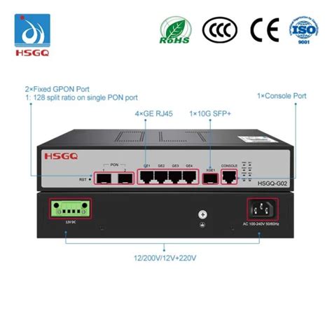 Gpon Pon Ports Gpon Olt Fiber Optic Equipment Hsgq FTTH Port Olt Mini Gpon Olt And Gpon Olt