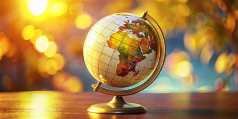 Detailed 3d Earth Globe Model On Vibrant Stand A Visual Exploration Of Latitude And Longitude