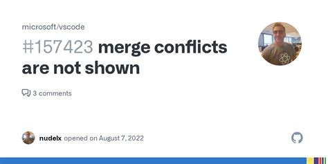 Merge Conflicts Are Not Shown Issue Microsoft Vscode GitHub