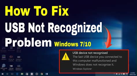 Usb Device Not Recognized Windows 10 7 Fixed How To Fix Usb Not Recognized In Windows 10 Or