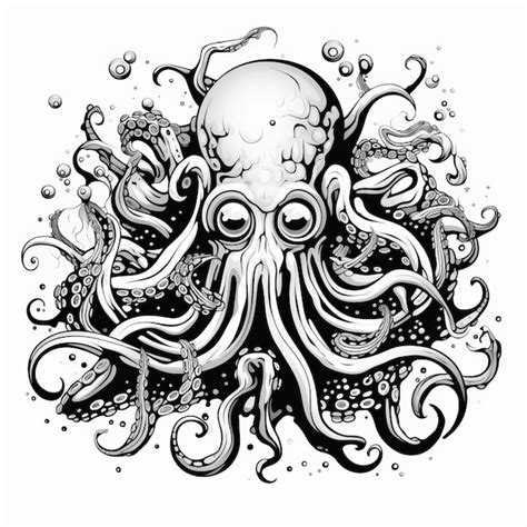 Aventuras Caprichosas De Uma Lula Louca Um Desenho De Desenho Animado