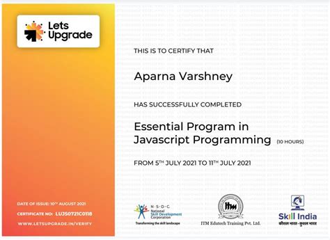 Aparna Varshney On Linkedin Javascript