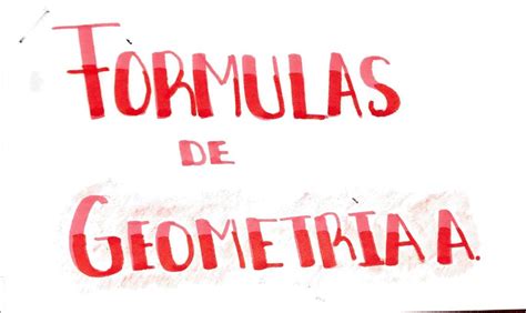 Formulas De Geometría Lalitza Valdez Udocz