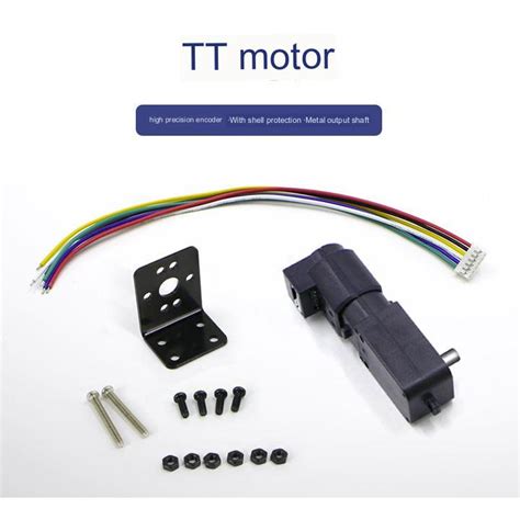 มอเตอร์เกียร์ Tt Motor มาพร้อมกับ Encoder Sensor High Precision เฟืองและเพลาเป็นโลหะ Shopee