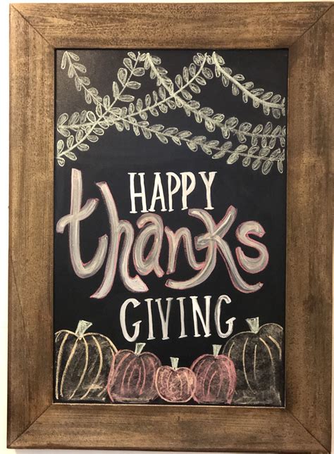 Happy Thanksgiving Chalkboard Art November Chalkboard Ideas Easy