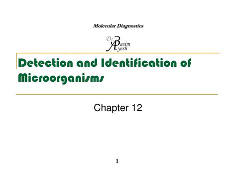 Ppt Detection And Identification Of Microorganisms Powerpoint