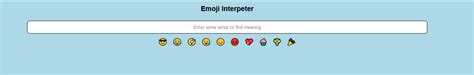 Emoji Interpreter Codesandbox