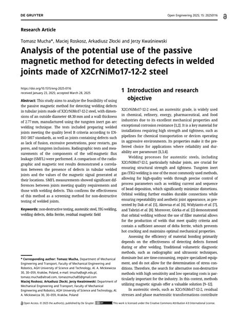 Pdf Analysis Of The Potential Use Of The Passive Magnetic Method For Detecting Defects In