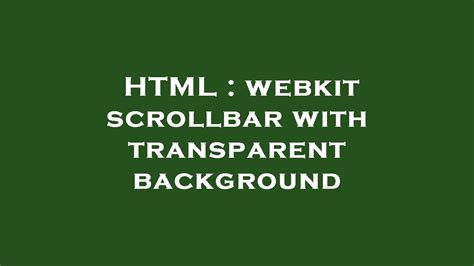 How To Make Scrollbar Invisible Css At Enrique Branham Blog