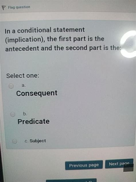 Solved Otom A Conditional Implication Is False Only When