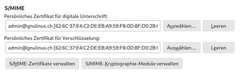 E Mail Verschlüsselung Mit S Mime Gnu Linux Ch