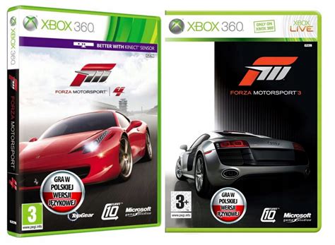 Zestaw Forza Motorsport 4 + 3 XBOX 360 po Polsku PL - Stan: używany 69 ...